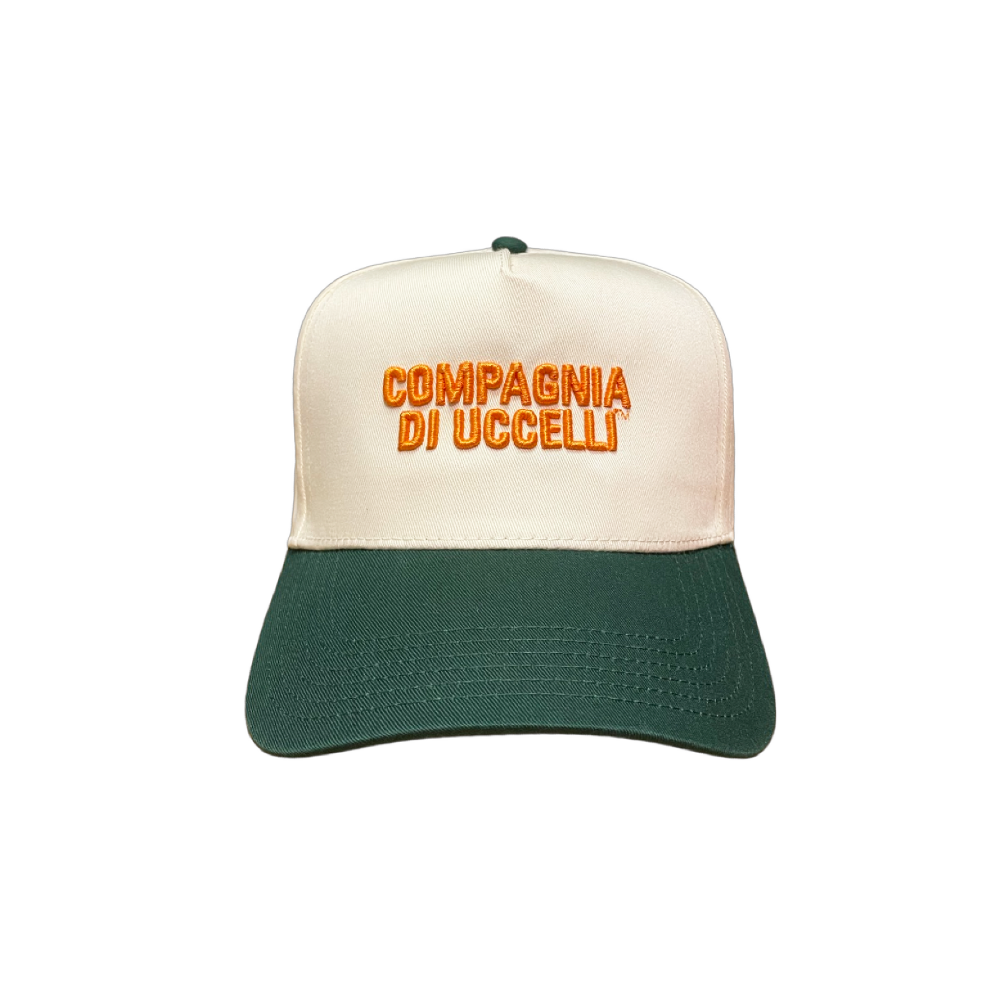 "Italian" Icon 5-Panel Natural/Evergreen Cap – Birdsco36