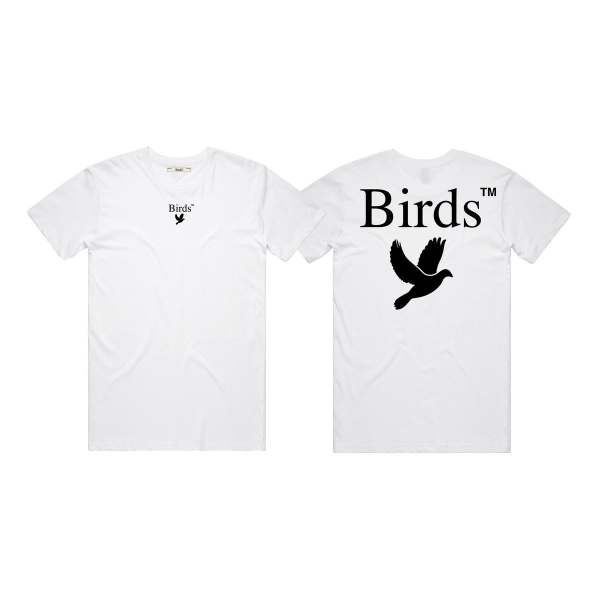 "Pure Birds" Logo White S/S T-Shirt – Birdsco36