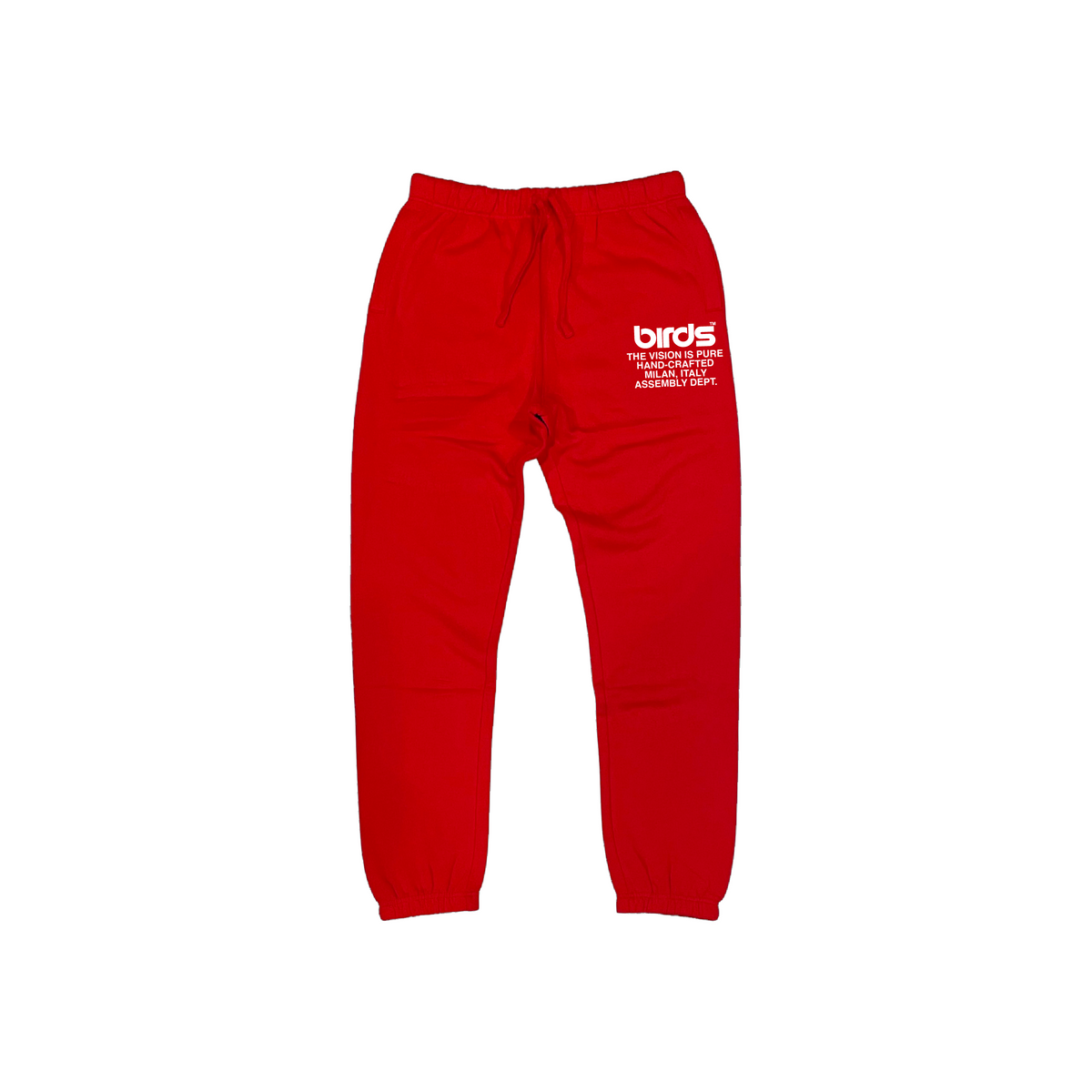 "Pure" Red Jersey Sweatpants – Birdsco36